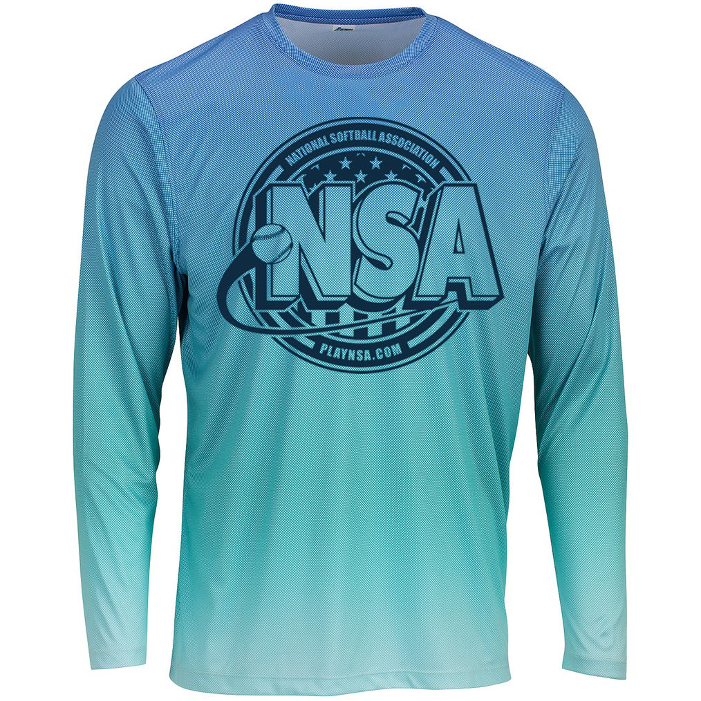 National Softball Association NSA Barbados Long Sleeve Shirt – Diamond ...